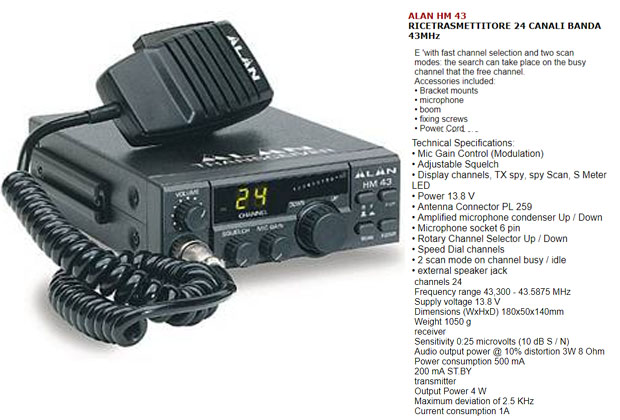 EI7GL....A diary of amateur radio activity: Italian CB allocation at 43 ...