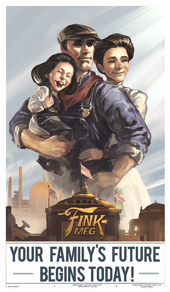 The Geeky Nerfherder: 'Bioshock Infinite' Propaganda Posters