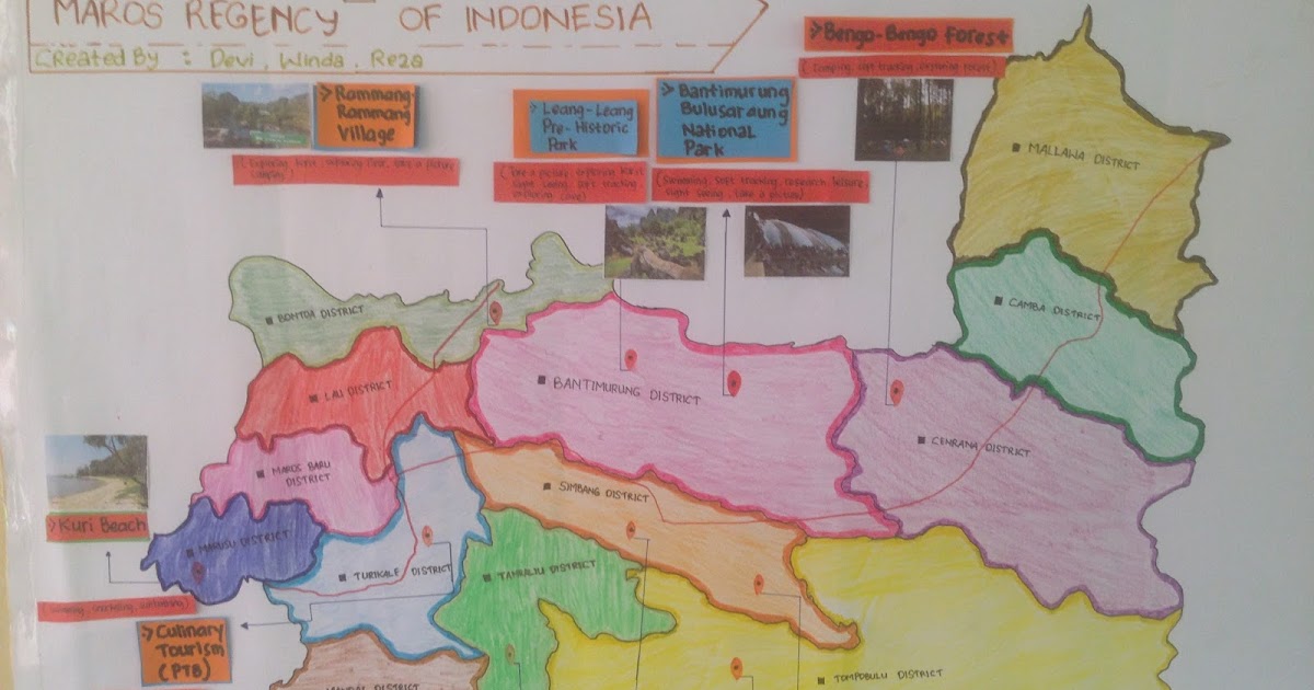 MAP OF TOURISM MAROS REGENCY, SOUTH SULAWESI - INDONESIA ~ Keep Calm ...