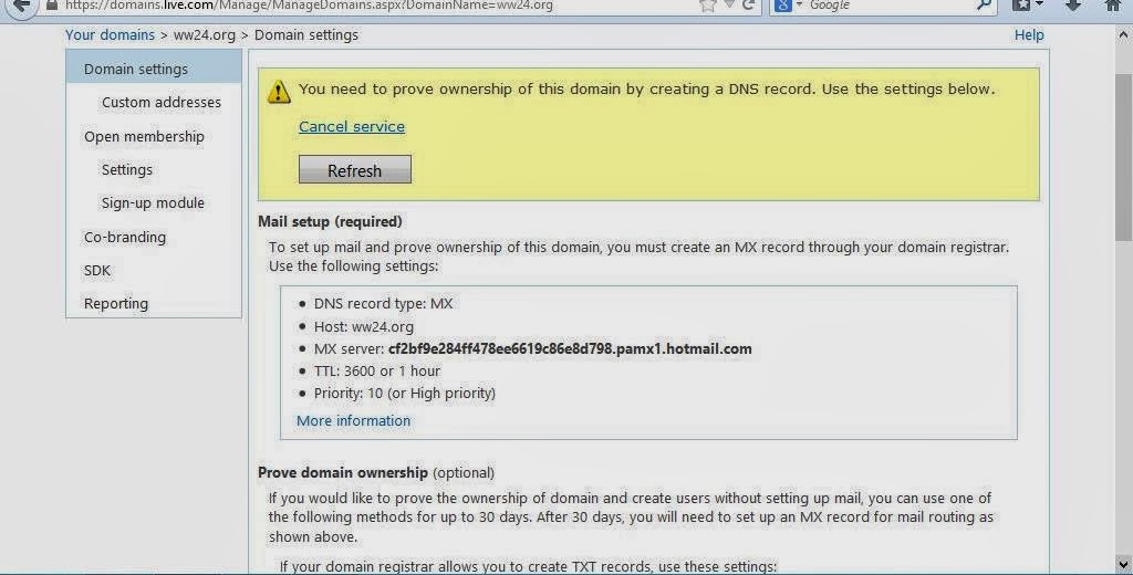 World's Information: How to Setup Email on Outlook.com for Your Custom ...