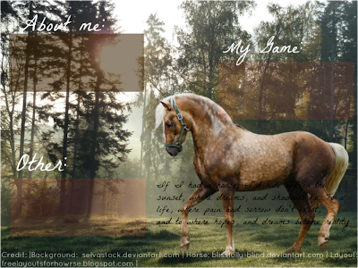 Free Layouts for Howrse: Horse Layouts