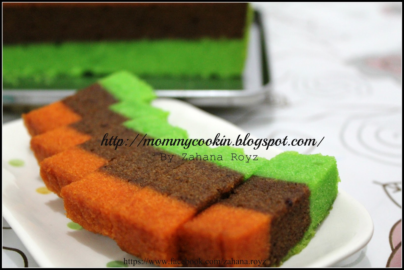 Mommy Ryan Kitchen: Kek Lapisan Bumi Simple~