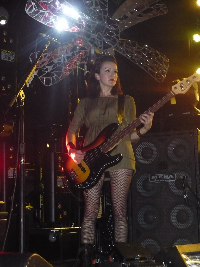 Most Beautiful Famous Girl Play Bass Incredibly Hot Naturally