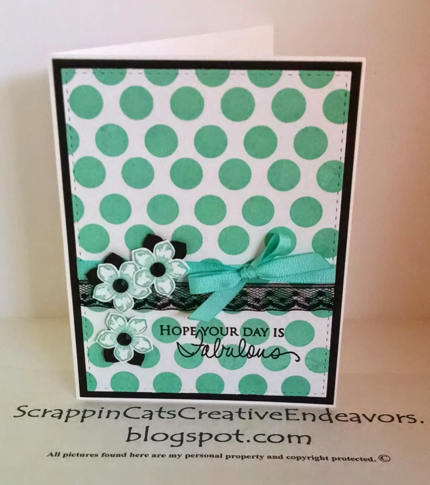 Welcome to Scrappin' Cat's Creative Endeavors: Polka dot birthday cards