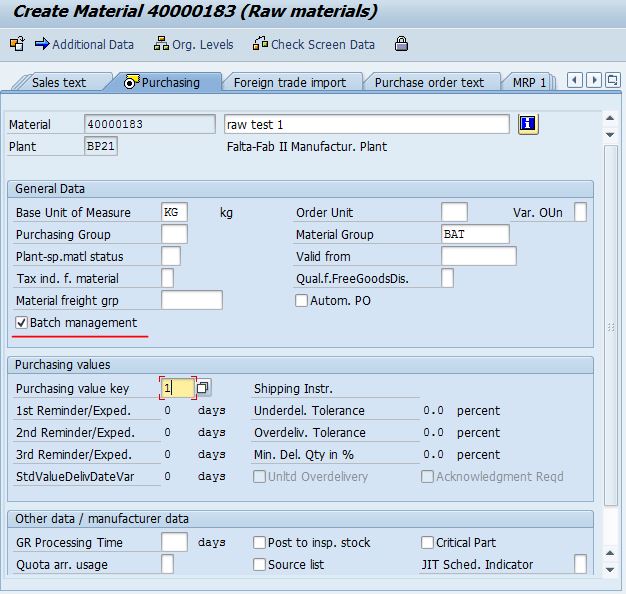 SAP ABAP 4 Tutorial: Simple BADI for Material Check