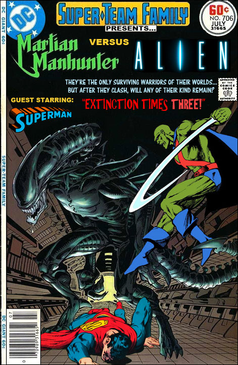 Super-Team Family: The Lost Issues!: Martian Manhunter Vs. Alien (with ...