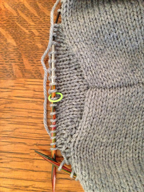 how to knit a set-in, top-down sleeve - Knitionary