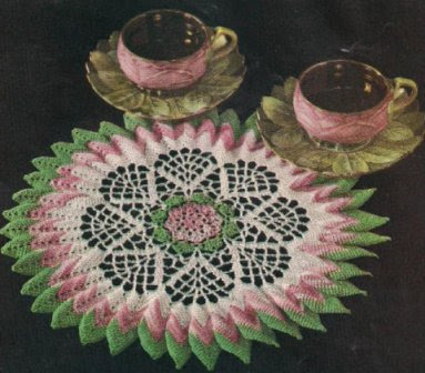 Bluebell Crafts: Sunburst Rose Doily, Vintage Pattern