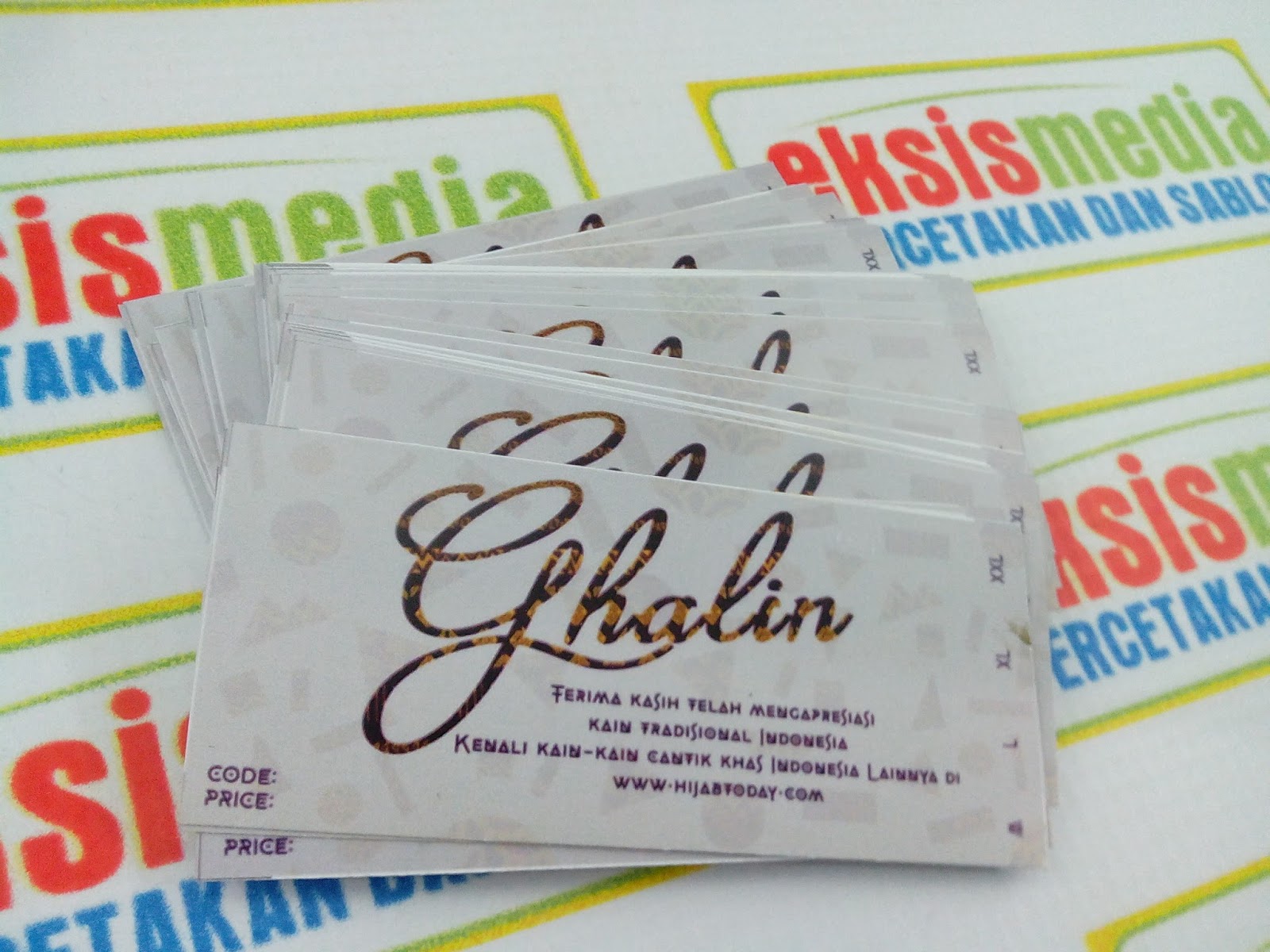 Bikin Price Tag Murah di Pasaman ~ BIKIN PRICE TAG MURAH