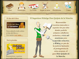 Vanessa y su escuela: Quijote - actividades interactivas