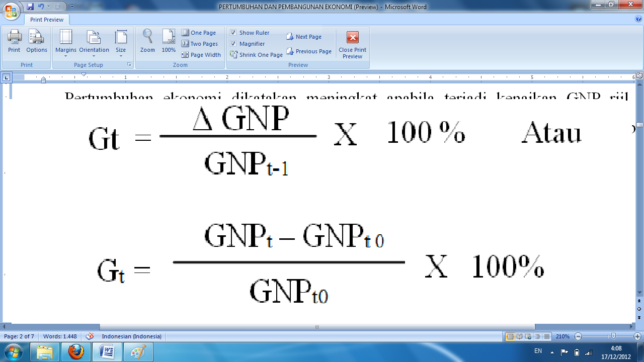 Dunia Ekonomi: PERTUMBUHAN DAN PEMBANGUNAN EKONOMI