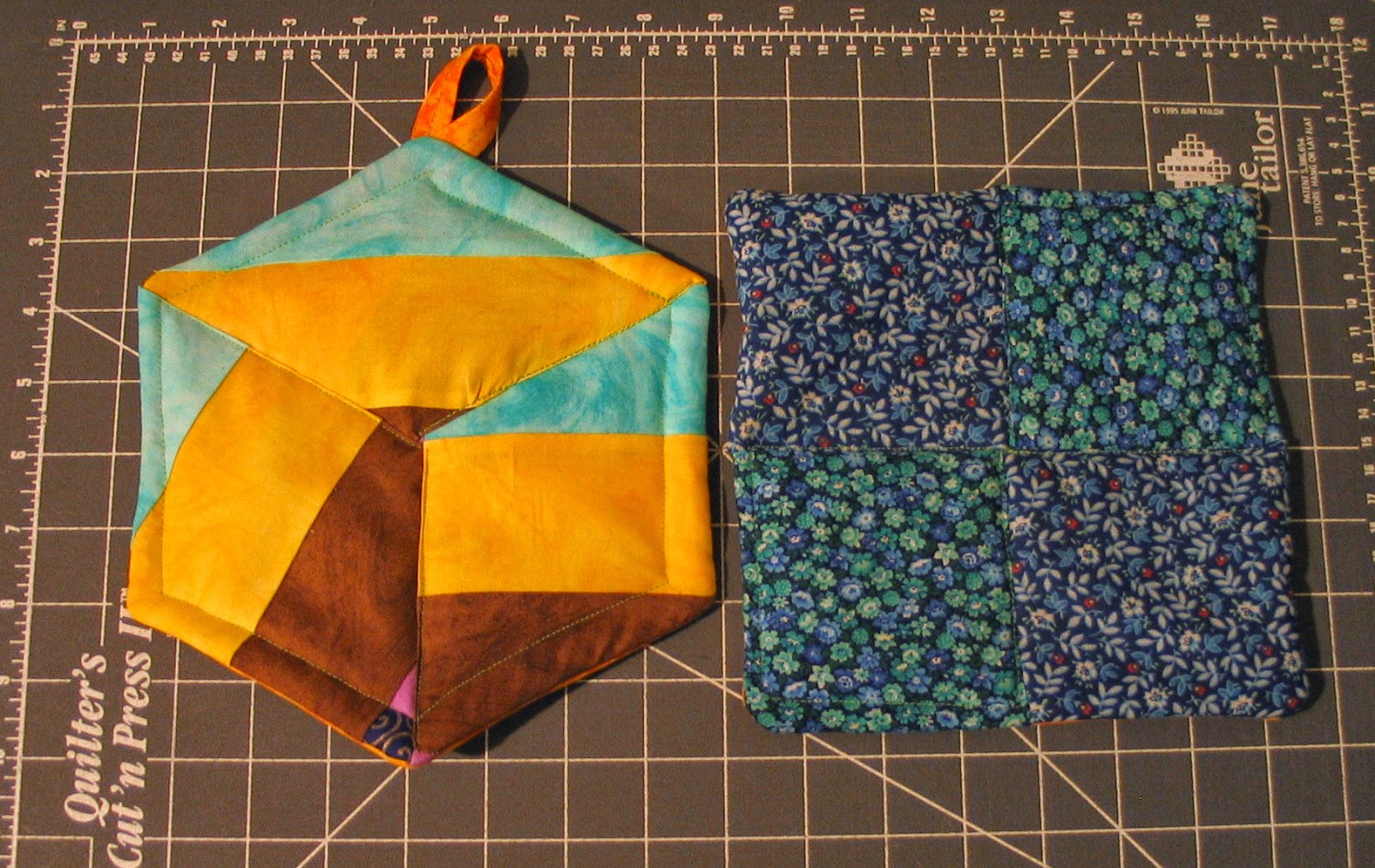 Potholders revisited: hexagon shaped