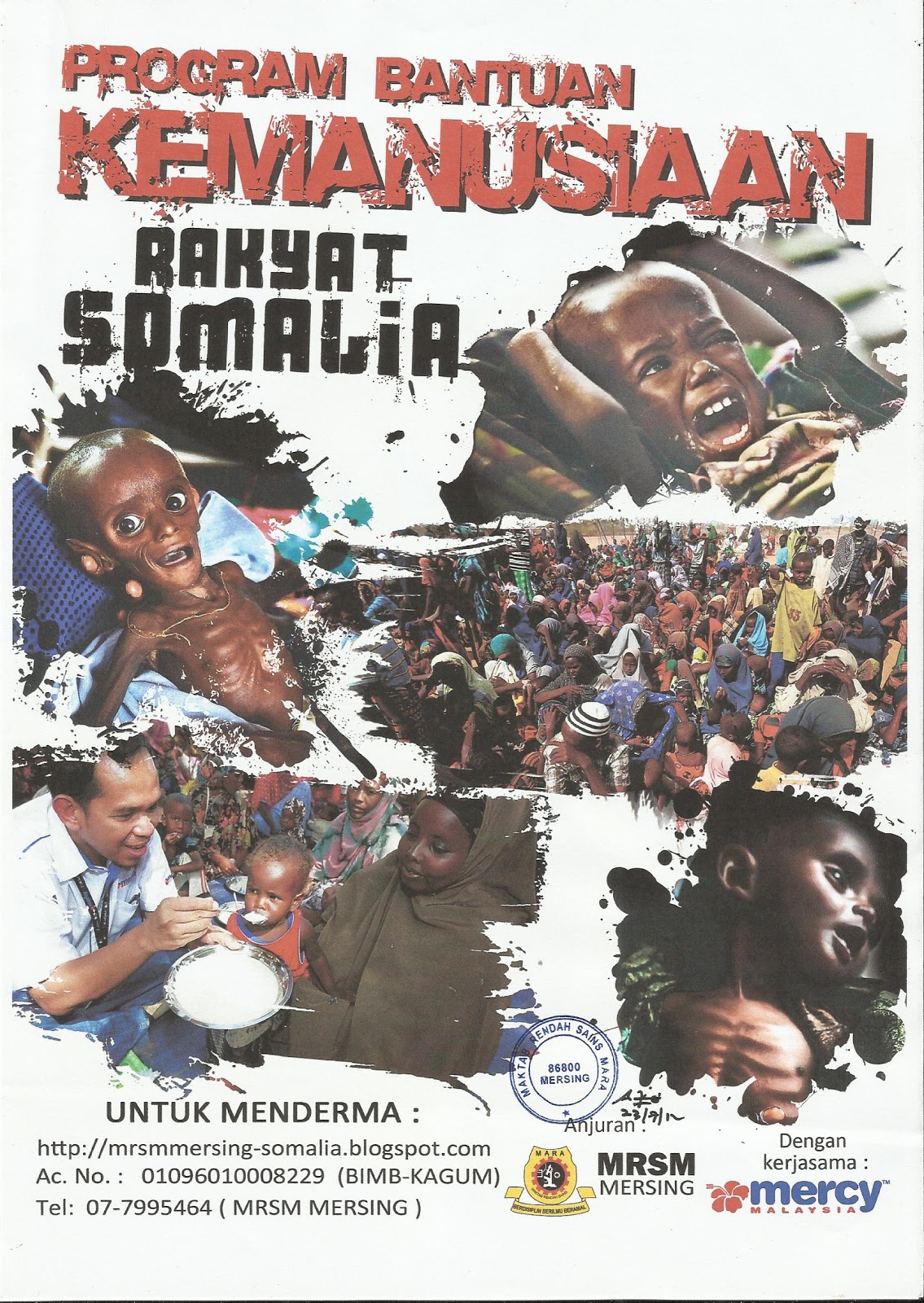TABUNG BANTUAN KEMANUSIAAN SOMALIA ANJURAN MERCY-MICE MRSM Mersing ...