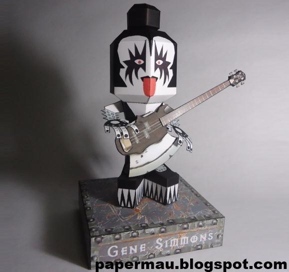 Kiss Papercraft - Gene Simmons | Papercraft Paradise | PaperCrafts ...