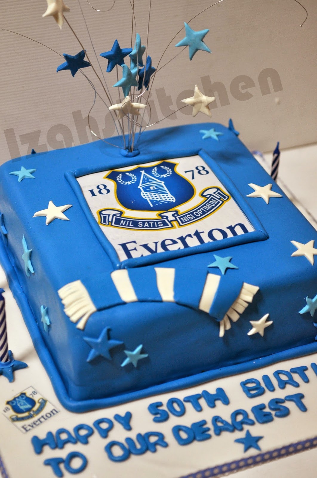 Izah's Kitchen: Everton FC Themed Cake