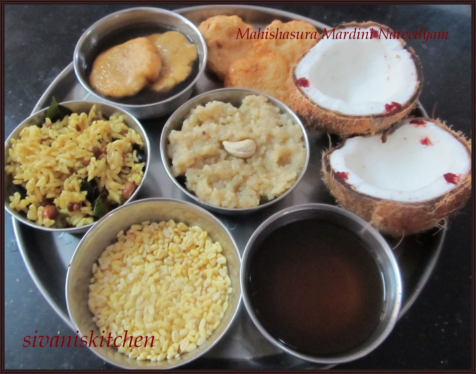 Sivani's Kitchen: Navaratri / Navadurga Naivedyams