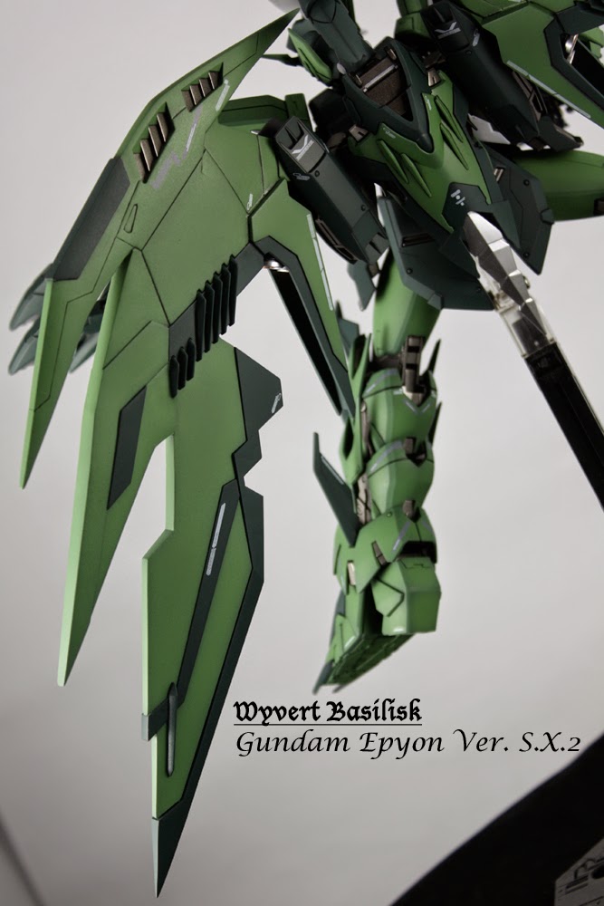 Custom Build: 1/100 Gundam Epyon Ver. S.X.2,Wyvert Basilisk