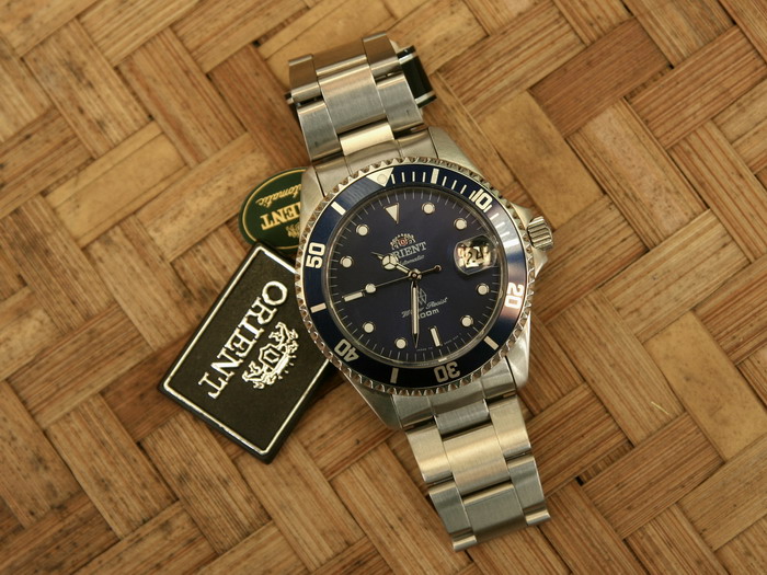 Dayan's Day: (SOLD) Orient Submarine Blue Dial Full Set with Bonus