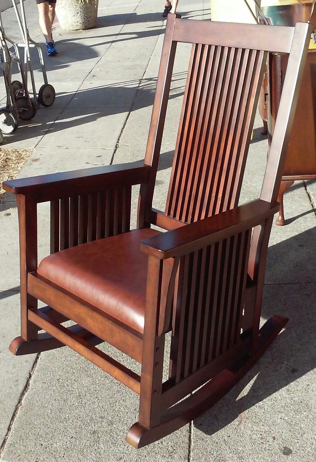 UHURU FURNITURE & COLLECTIBLES: SOLD #6498 Mission Style Rocking Chair ...