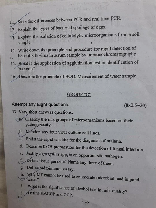 B.Sc. Microbiology Exam Question Papers Tribhuvan University | Gyan Park