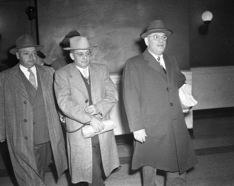 Roger Touhy, Gangster: Roger going to court or leaving court 1944-1953