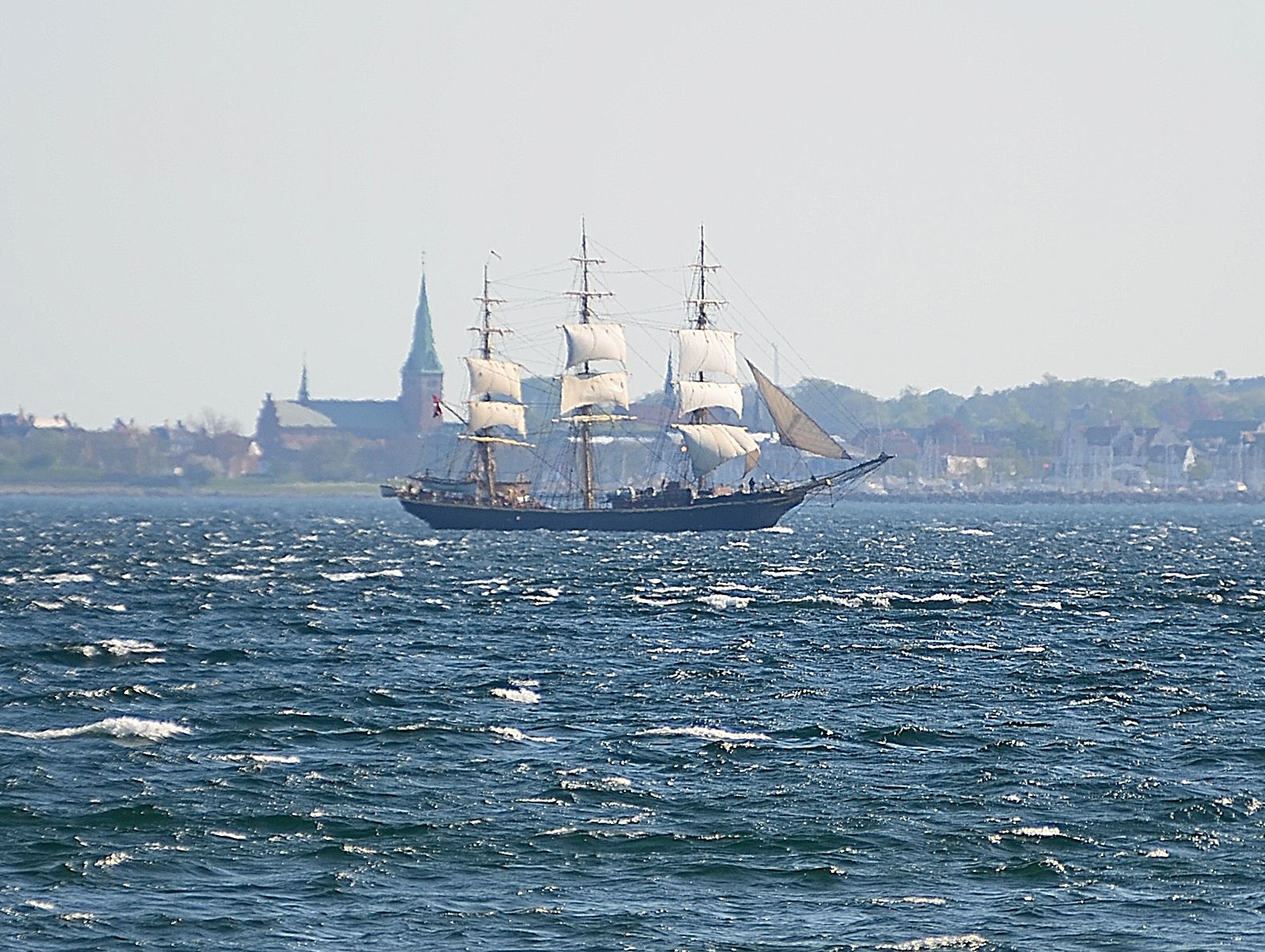 The Things I Enjoy: Danish sail training ship Georg Stage "racing" with ...