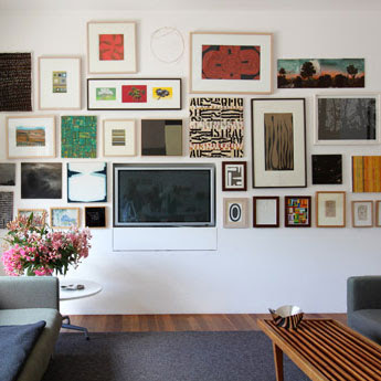 1201north: Julie's Living Room: TV Wall Art Gallery