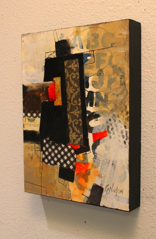 CAROL NELSON FINE ART BLOG: "Billboard 3" mixed media abstract collage ...