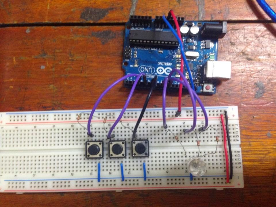 Embedded System Design 2014 การควบคุม หลอด Rgb Led โดยใช้ปุ่มกด ด้วยการใช้ Arduino Rgb Led