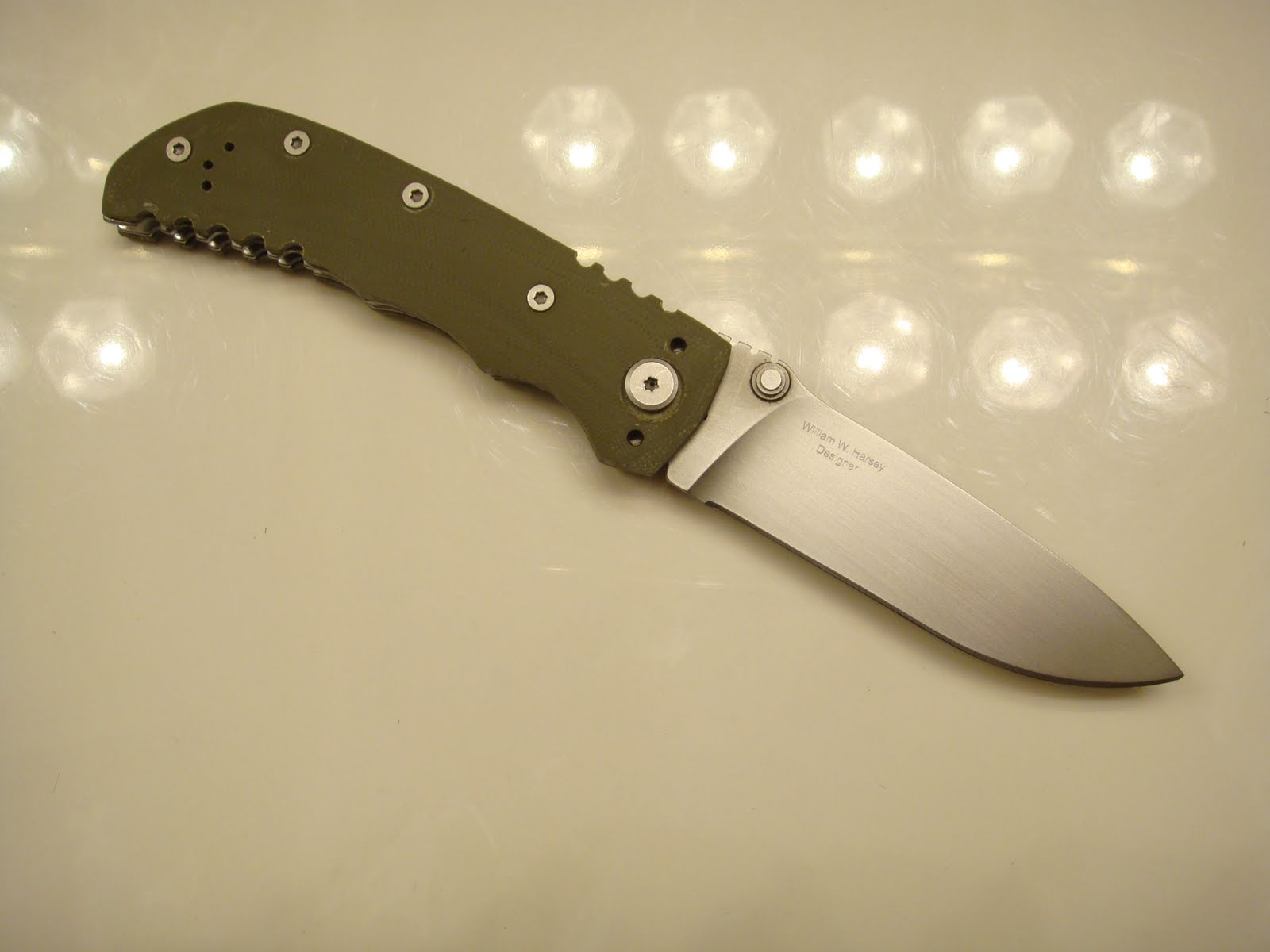 Will Moon Custom Knives: New Knife Completion: Lone Wolf T2 in OD Green G10