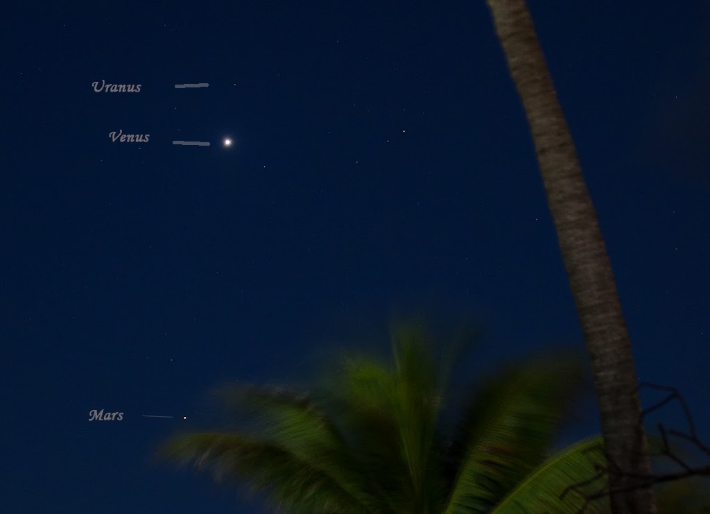 Brad's Bonaire Update: Venus approaches Uranus