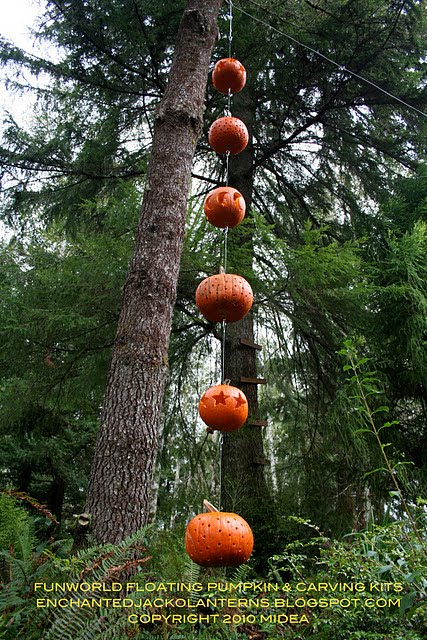 Floating Pumpkin Hanger Kits - Suspend REAL Pumpkins Anywhere: Photos Page