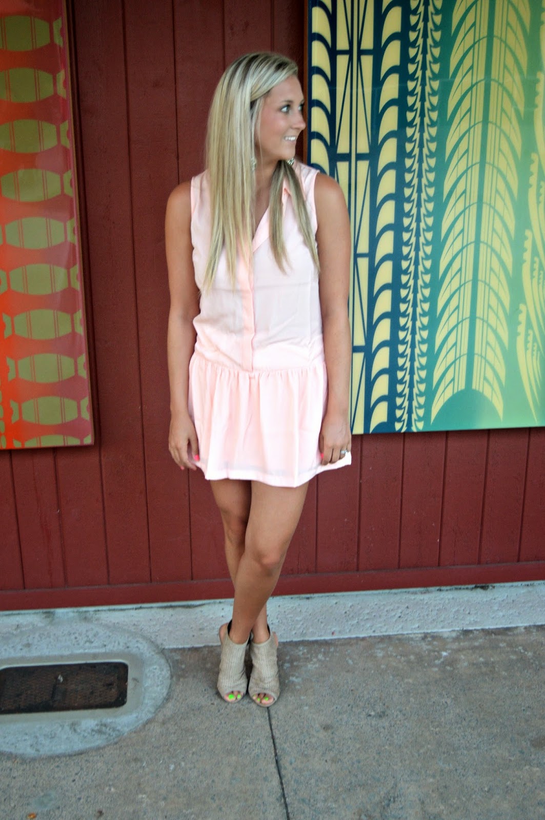 Blush Drop Waist.