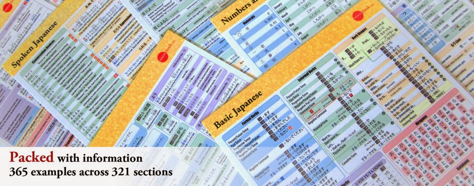 Cool and Neat Japanese cheat sheet from NihonShock | Japanese Hobby