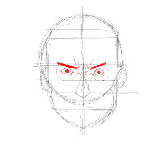 Pencil sketches and drawings: How to Draw an Angry Face