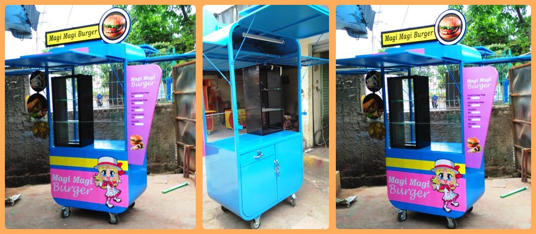 Gerobak Magi Burger Rp 4.800.000 | Gerobak Unik Bandung