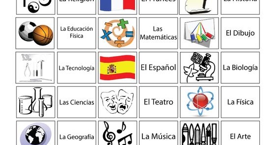 Nuestras clases de Español : Las asignaturas / ¿Qué estudias? Y5