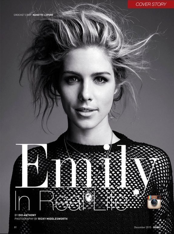 Emily Bett Rickards Bello Photoshoot