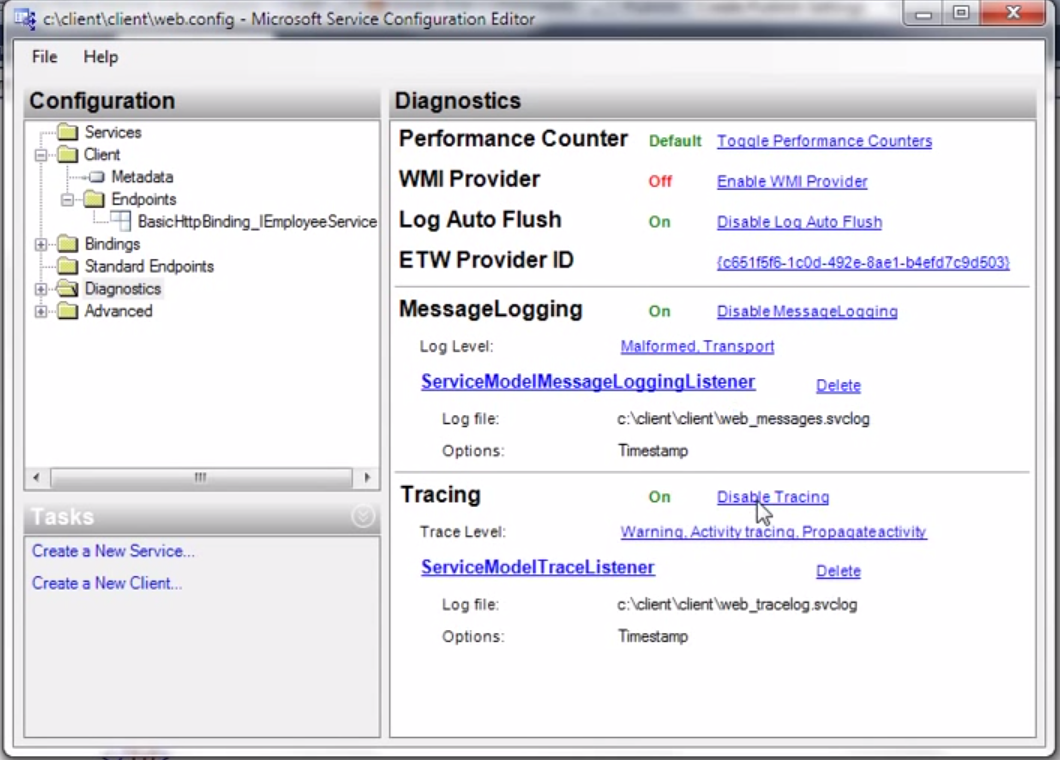 Interview-Questions: Enable tracing and Logging in WCf-9