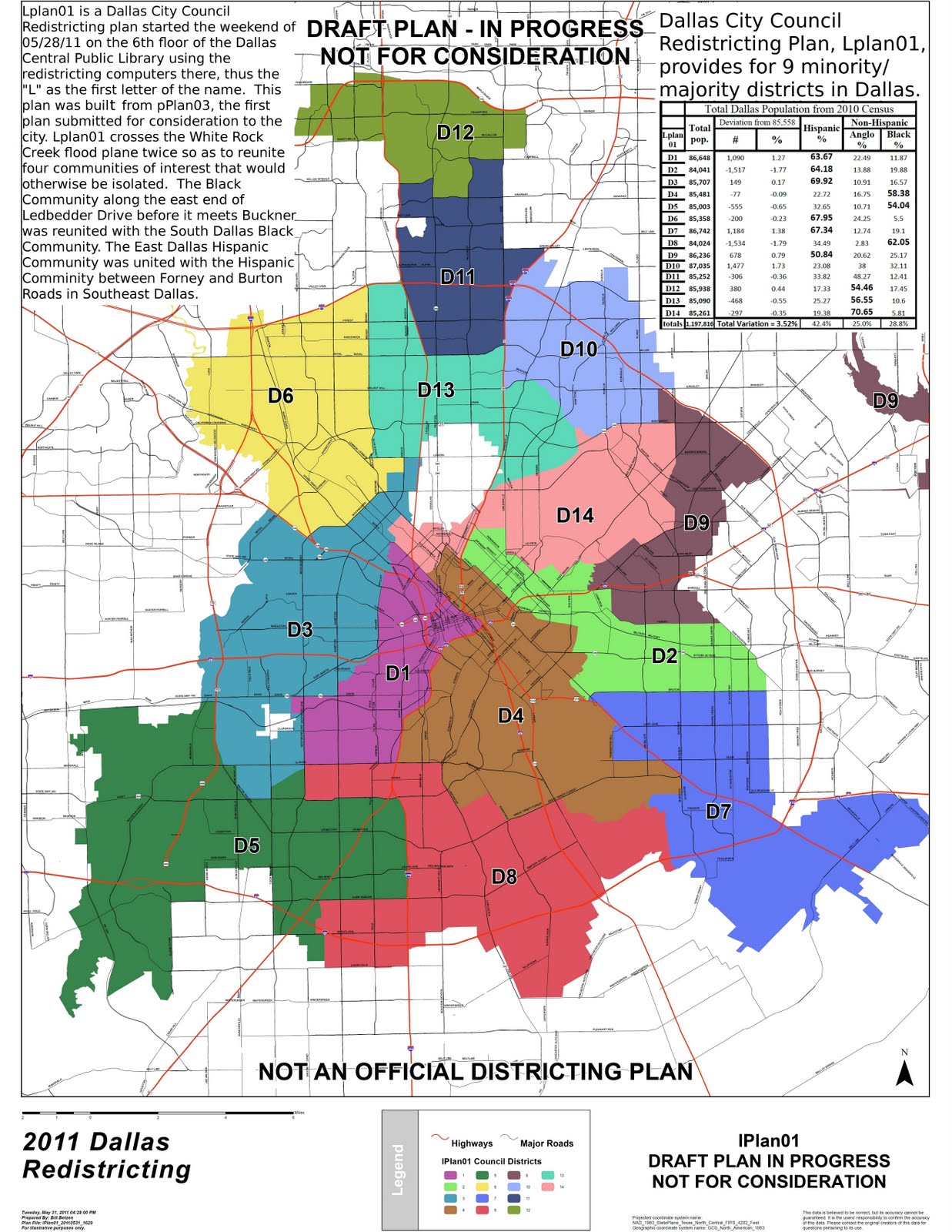 Dallas Redistricting 2011: May 2011