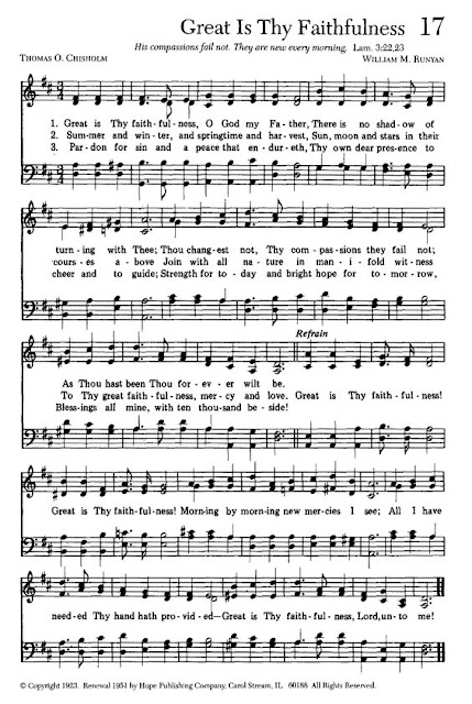 Worship Lead Sheets: Great is Thy Faithfulness - Thomas Chisholm ...