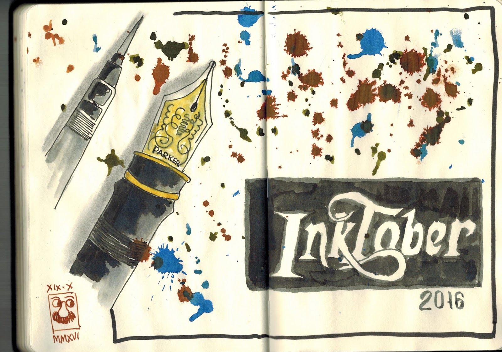 de vuelta con el cuaderno: LO DE INKTOBER TOCA A SU FIN