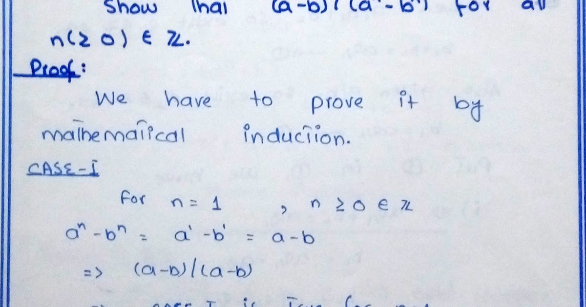 Show that (a-b)/(an -bn) for all n greater than and equal to Zero and ...