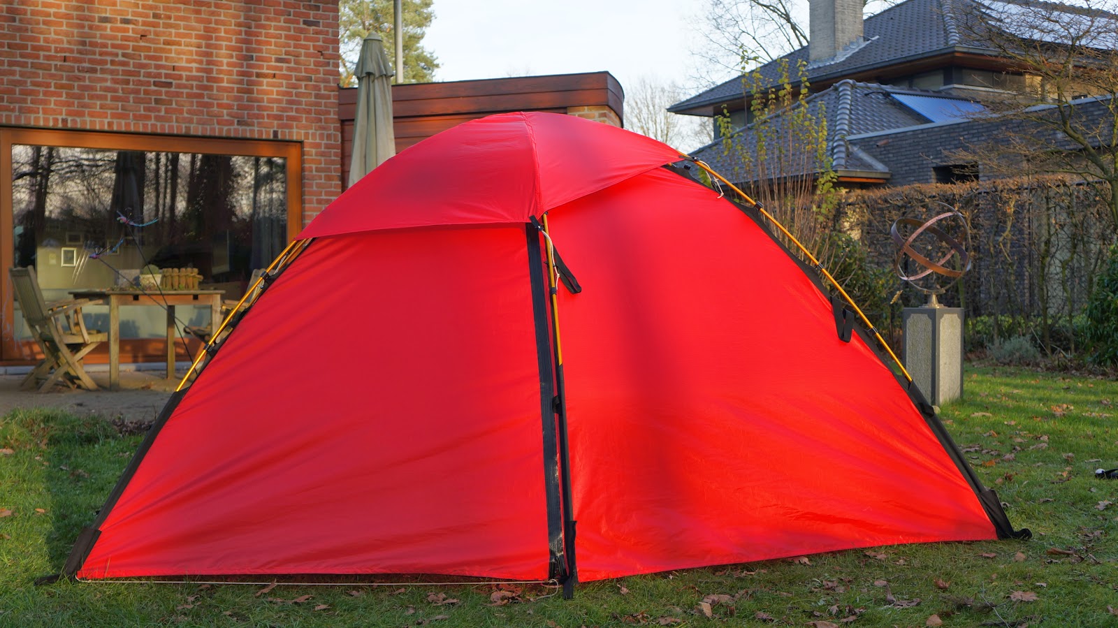 Zelfbouw van een wintertent