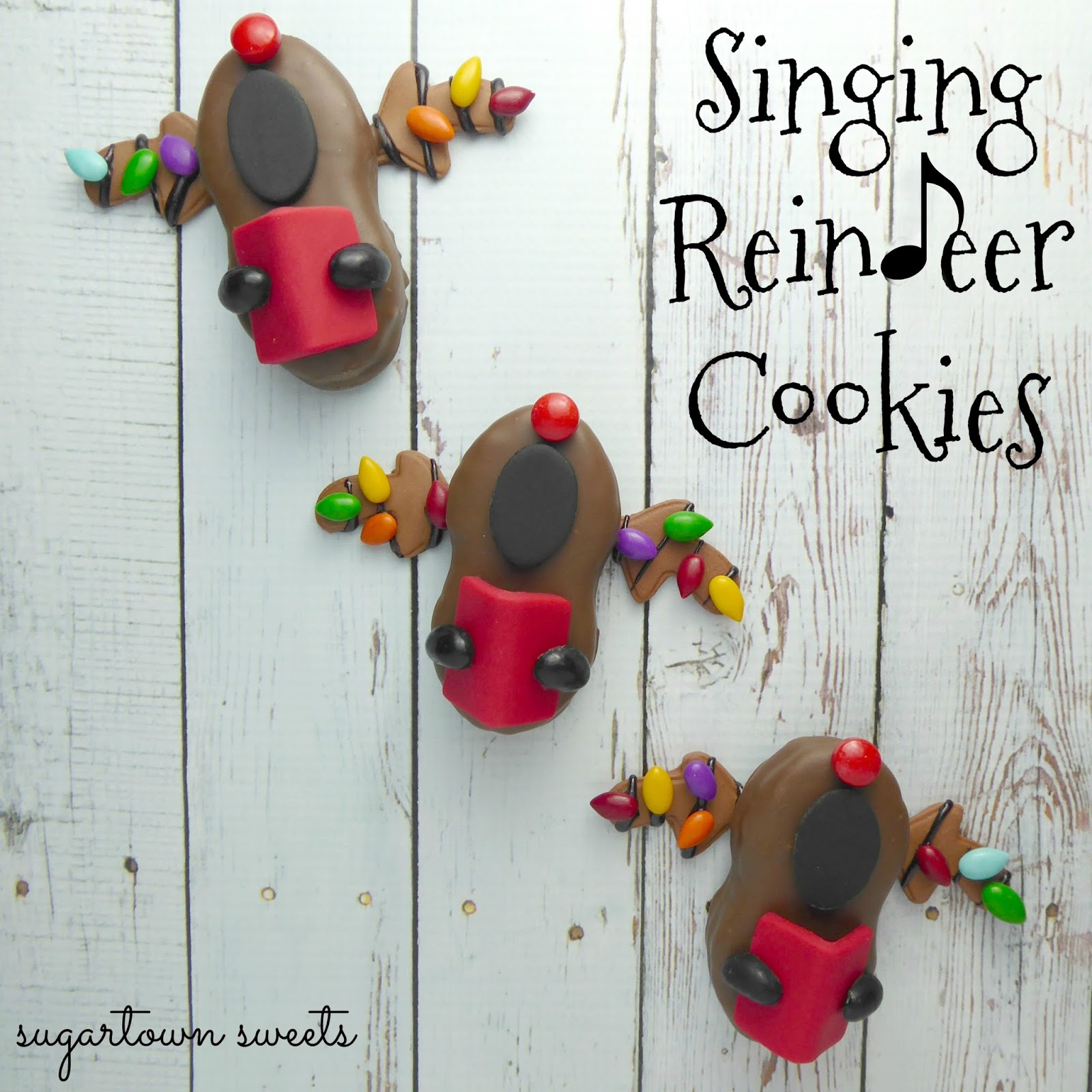 Sugartown Sweets: Singing Reindeer Cookies!