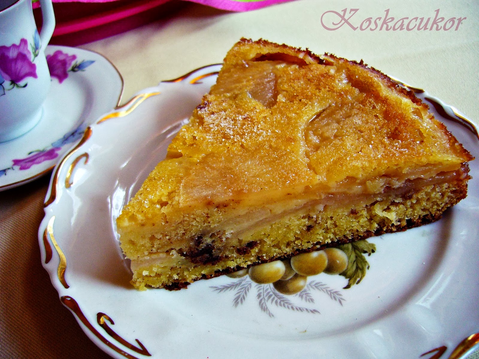 Koskacukor: Amerikai almatorta - 14. Blogkóstolóra