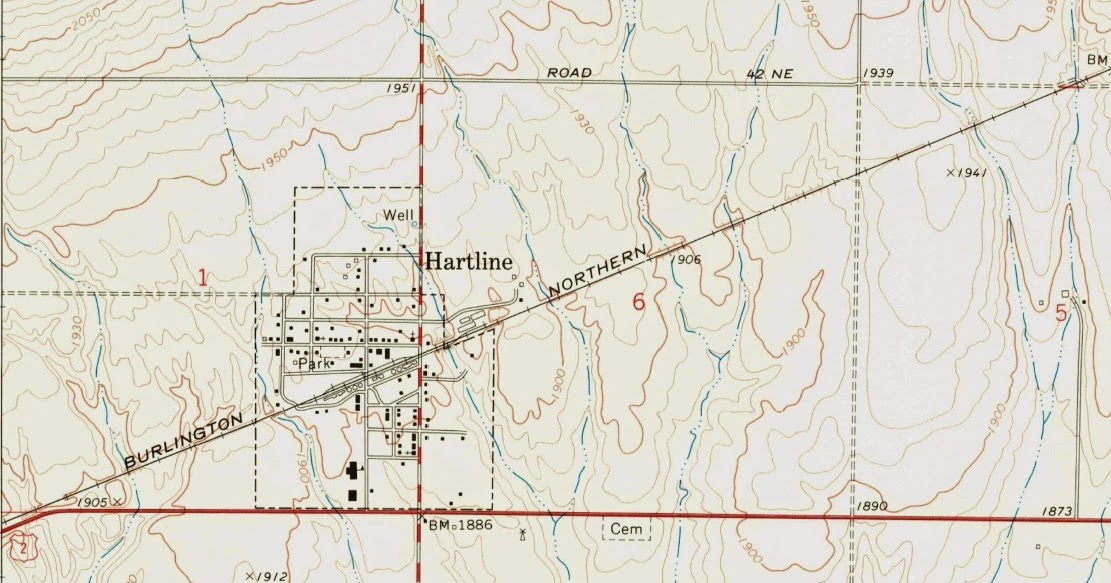 Big Bend Railroad History: 1971 Hartline Topo Map