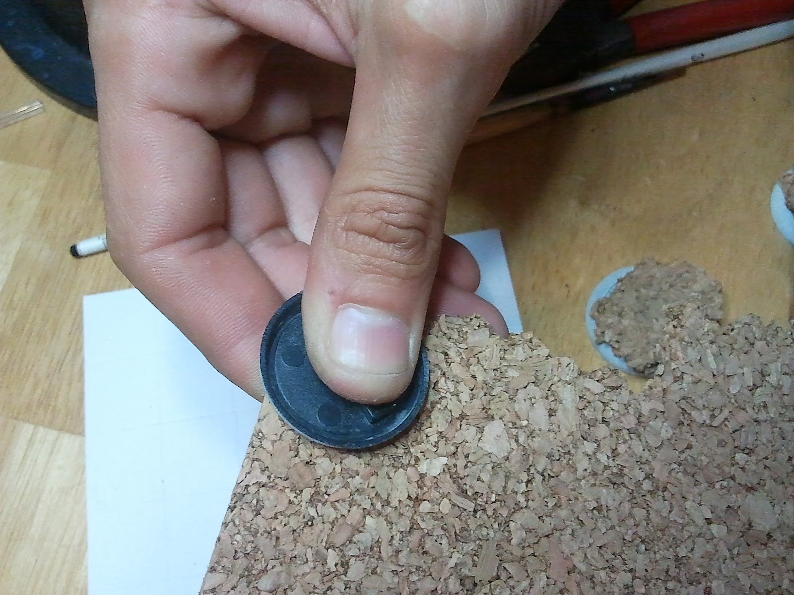 Apartment Wargaming: Cork Bases