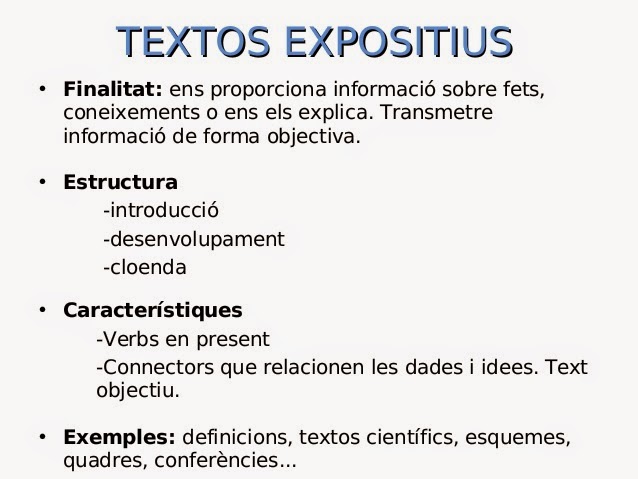 català-2-ESO: Textos expositius