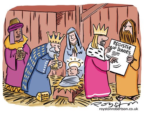 Royston Cartoons: Cartoon advent calendar:Day 5. Wise move